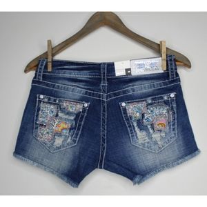 Grace in LA | Shorts | Grace In La Patchwork Frayed Cutoff Shorts 25 26 ...